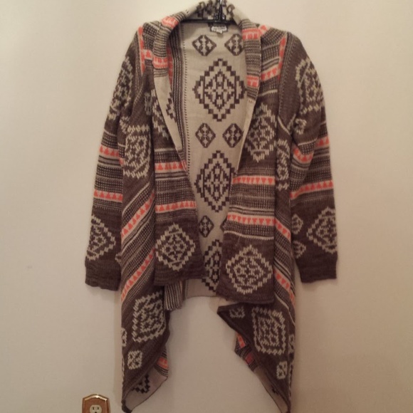Eyeshadow | Sweaters | Aztec Waterfall Sweater Large Boho | Poshmark